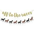 Amazon.com: Off To The Races Banner, Horse Banner, Rodeo Party Banner ...