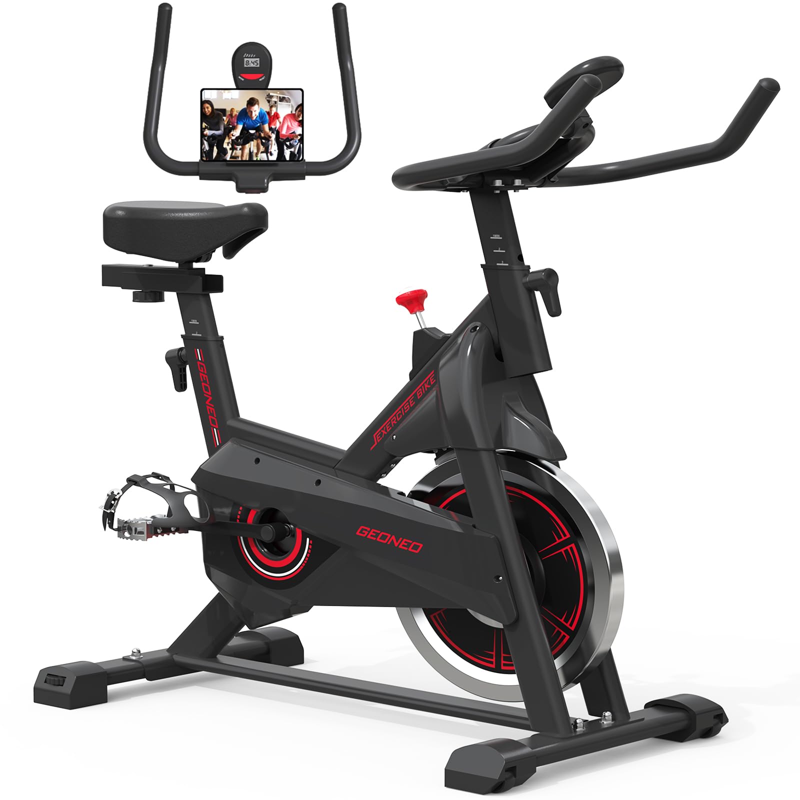 Exercise Bike, Adjustable Resistance Silent Belt Drive, Indoor Cycling ...