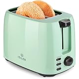 Amazon.com: iSiLER 2 Slice Toaster, 1.3 Inches Wide Slot Bagel Toaster ...