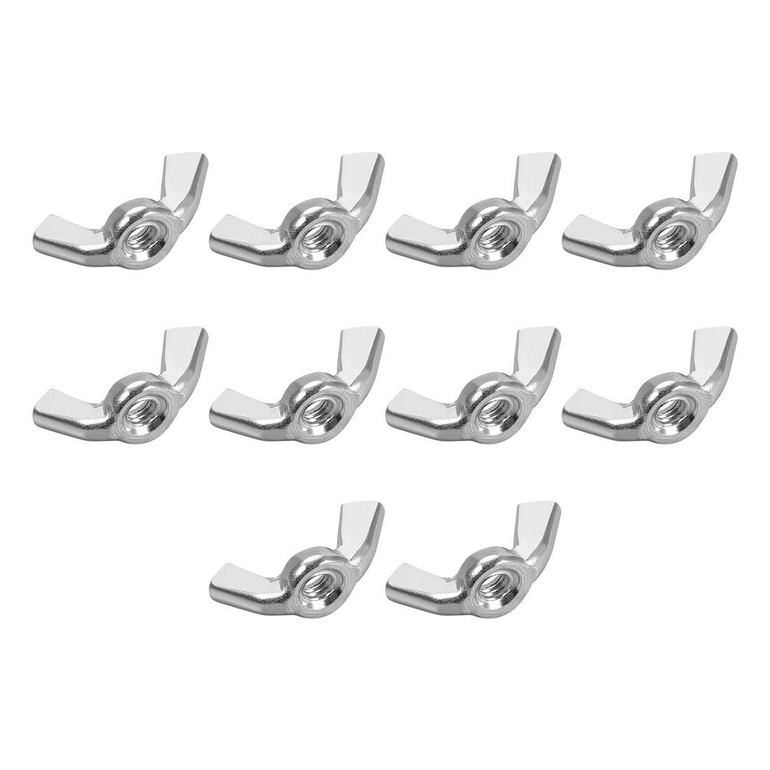 uxcell M5 Wing Nuts, Carbon Steel Zinc Plated Fasteners Parts Hurrican ...