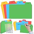 Amazon.com : 96 Pieces 5x8 Index Card Dividers with Tabs Index Cards ...