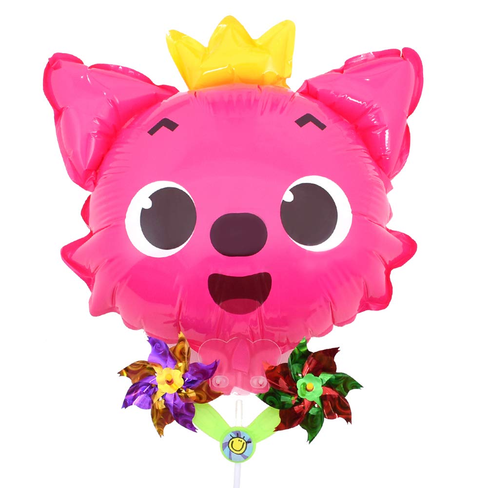 Buy Pinkfong Pink Fox Balloon with Pinwheel Birthday Picnic Party ...