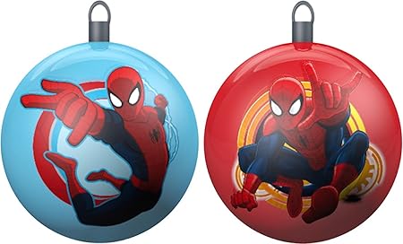 Star Licensing 44090 Set Christmas Baubles Spiderman, multicoloured, 10 ...