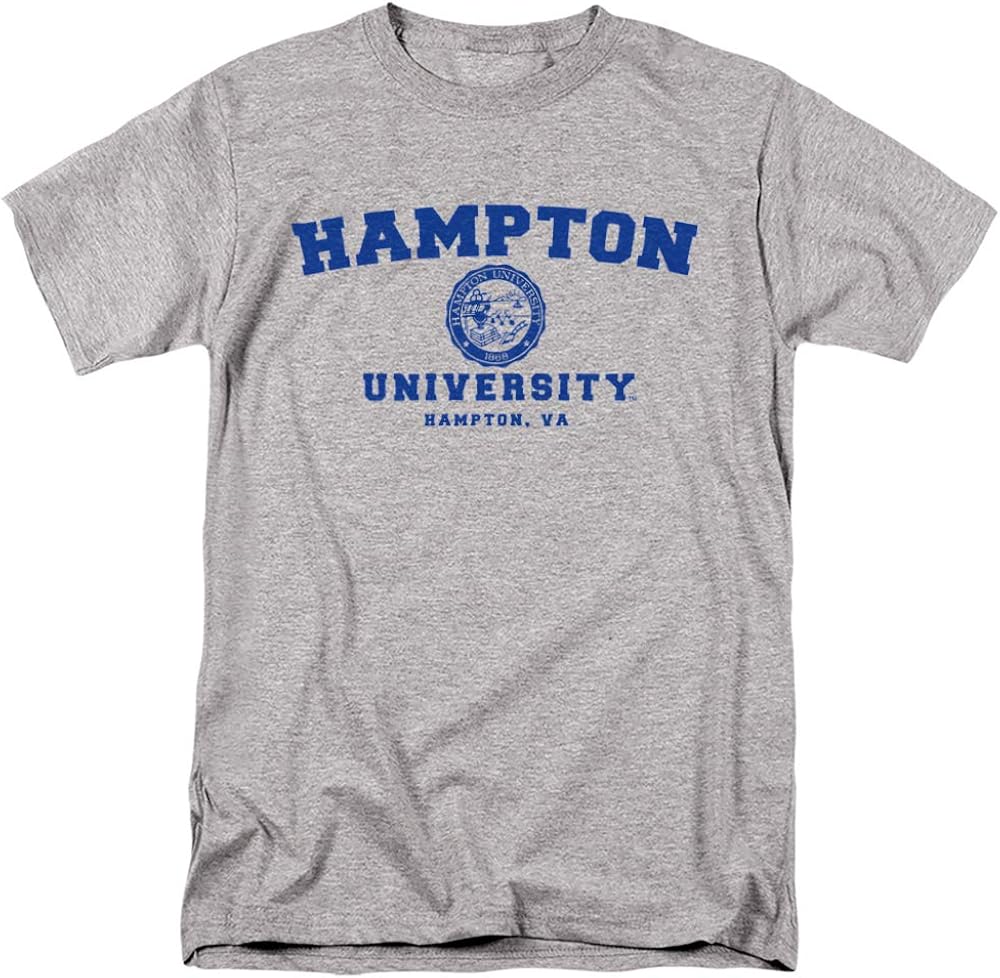 Amazon.com: Hampton University Official Circle Logo Unisex Adult T ...