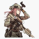Amazon.com - Retro Military Art Fans Anime Cute Gun Where The Best Best ...