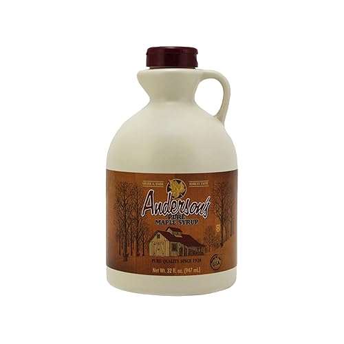 Anderson's Maple Syrup Dark Pure Maple Syrup in a 32 oz. plastic Jug ...