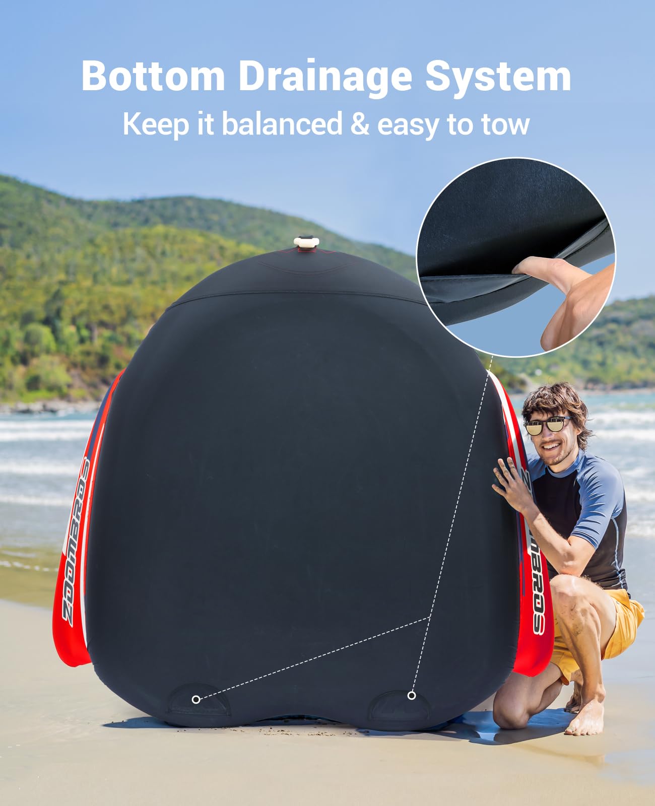 Mua ZOOMBROS Towable Tubes for Boating 2 Person, Water Tubes for Boats ...