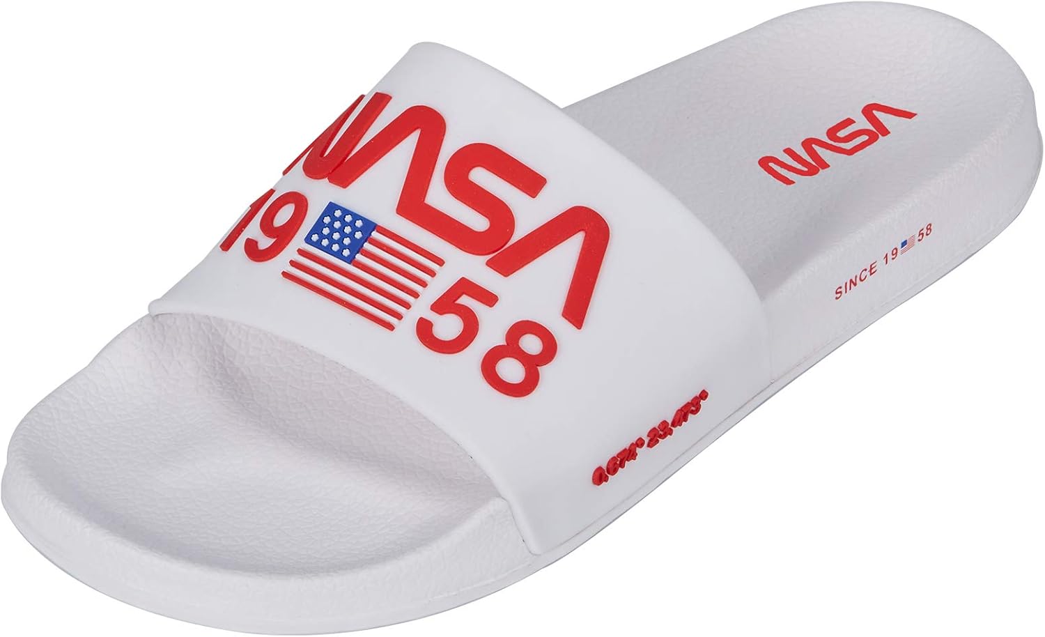IFARADAY Slides Sandal NASA for Men (White, 13): Amazon.ca: Shoes ...
