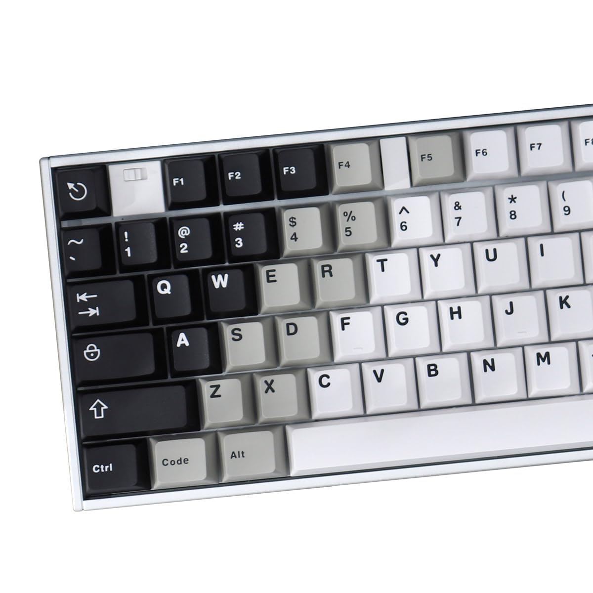 Mua Black White Gradient Keycaps Set Cherry Profile Doubleshot Custom ...