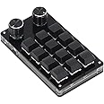 Amazon.com: 12 Keys Programmable Keypad, One Handed Macro Mechanical Keyboard, 2 Knobs Small OSU ...