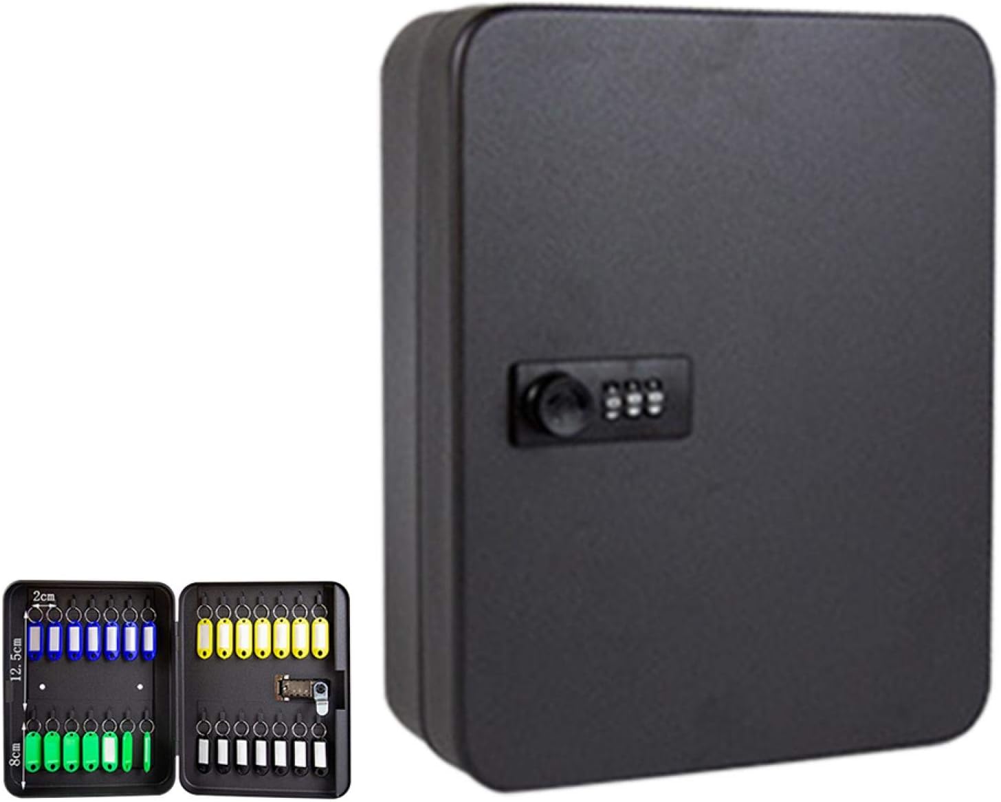 MOVKZACV Key Cabinet Security Box – 6/28 Keys Capacity – Wall Mounted ...