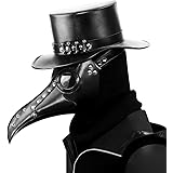 Amazon.com: Anjoy Plague Doctor Bird Mask Long Nose Beak Cosplay ...