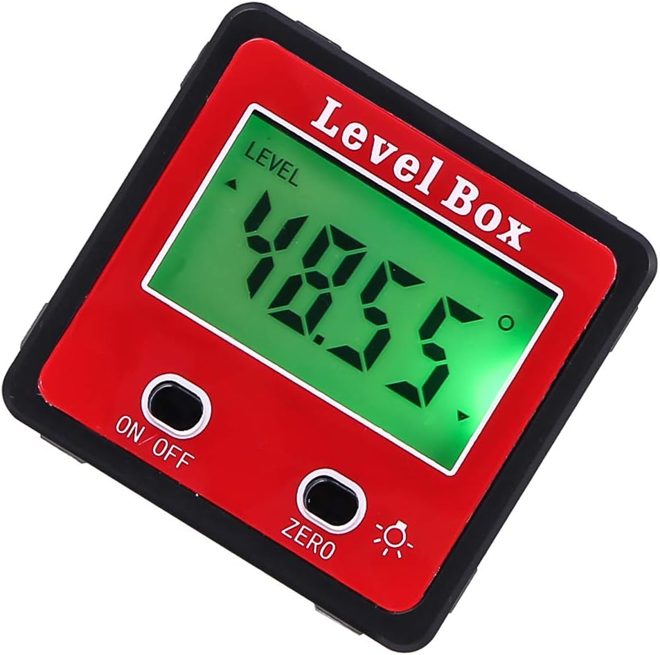 Digital Level Box 2-Key Angle Finder Gauge Protractor Automatic LCD ...