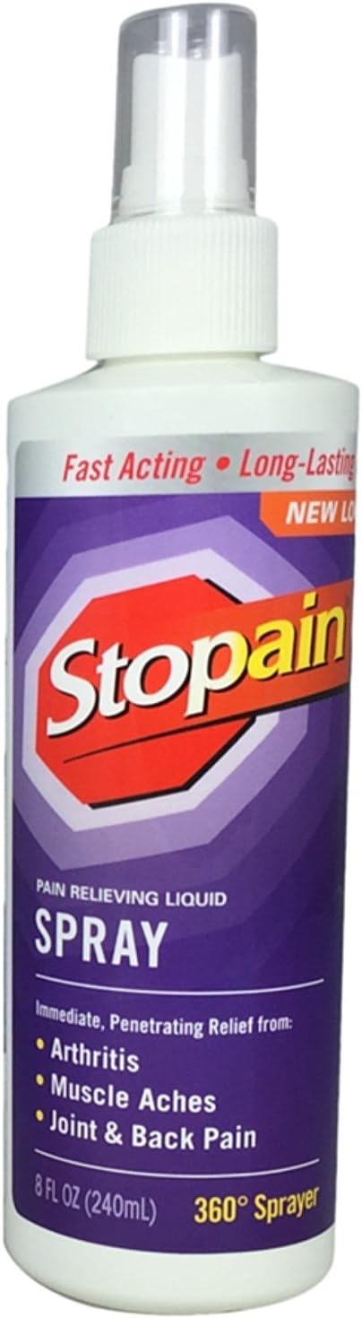 Stopain Cold Pain Relieving Liquid Spray - 8 oz, Pack of 2: Amazon.ca ...
