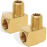 Parker Brass Pipe Fitting, 90 Degree Street Elbow, 1/8" NPT Male X 1/8" NPT Female: Industrial ...