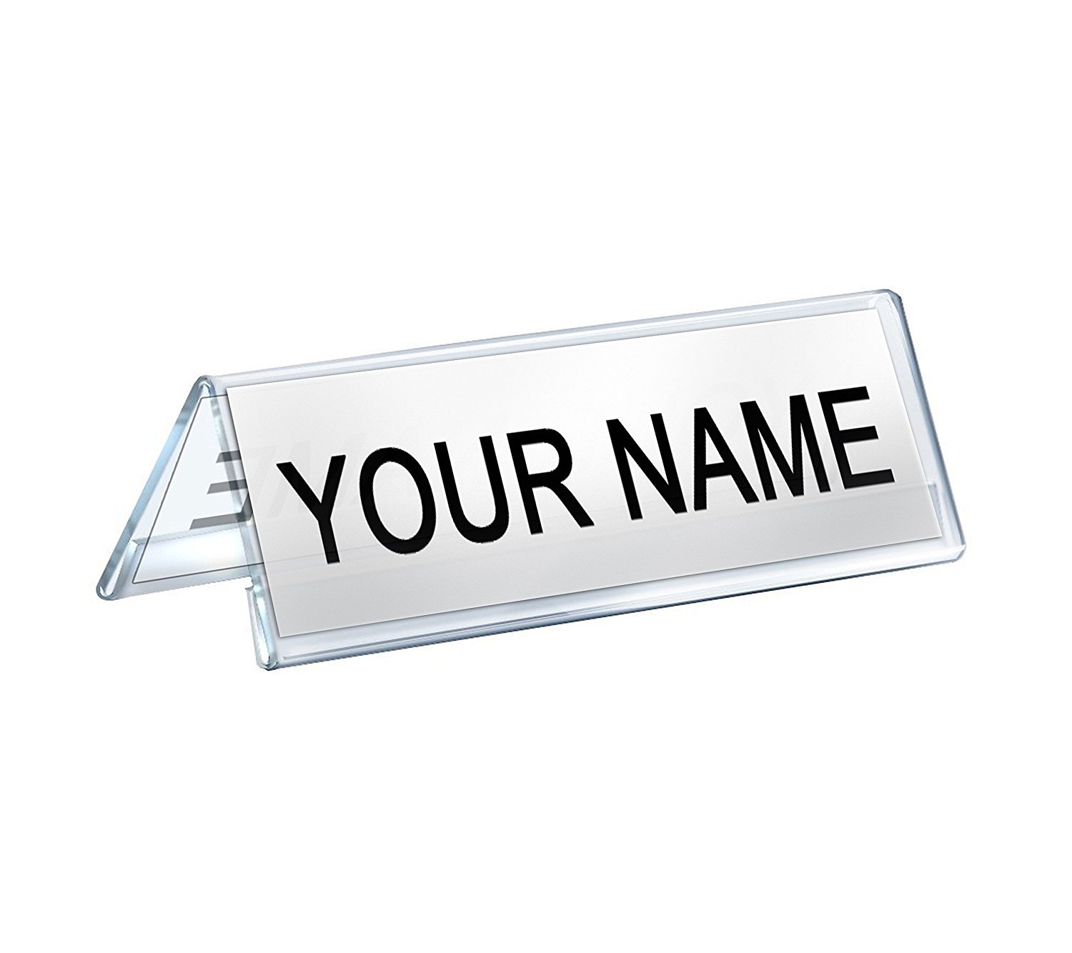 Acrylic Name Plate Table Desk Name Plate For Office 8 Inches 