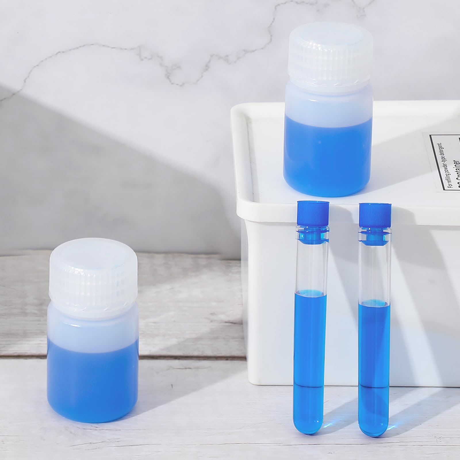 Tatuo 6 Pcs 1 Oz Wide Mouth Lab Reagent Bottle Polypropylene Sample ...