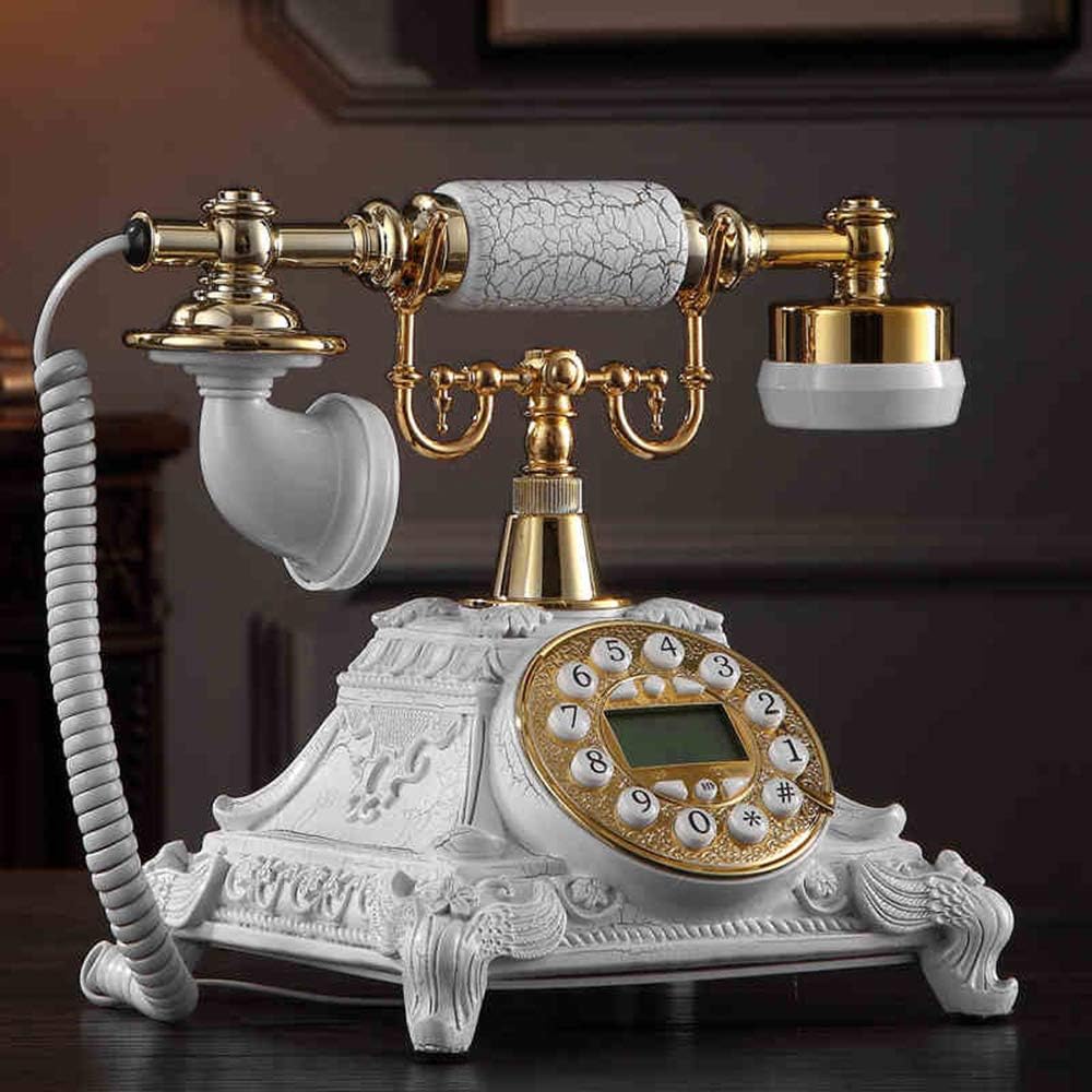 Antikes Telefon Retro Phone Home Festnetztelefon mit LCD-Anzeige mit ...
