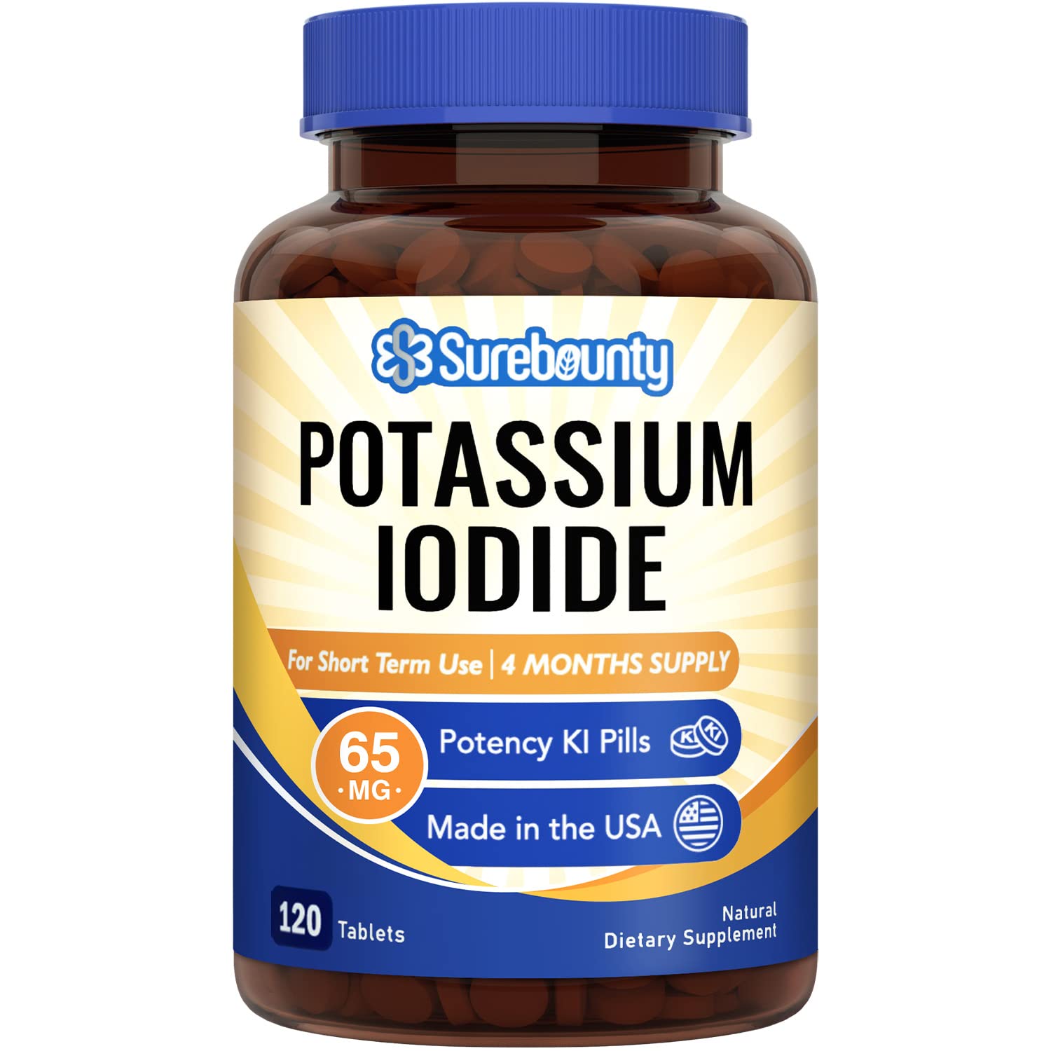 Mua Surebounty Potassium Iodide 65MG, 4 Months Supply, 120 Tablets ...