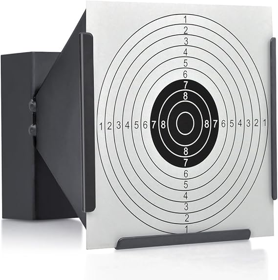 14CM FUNNEL TARGET HOLDER + 100 TARGETS AIR RIFLE PELLET TRAP SHOOTING ...