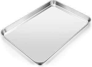 Amazon.com: Homikit Baking Pan Sheet, Stainless Steel Cookie Tray 16”x ...