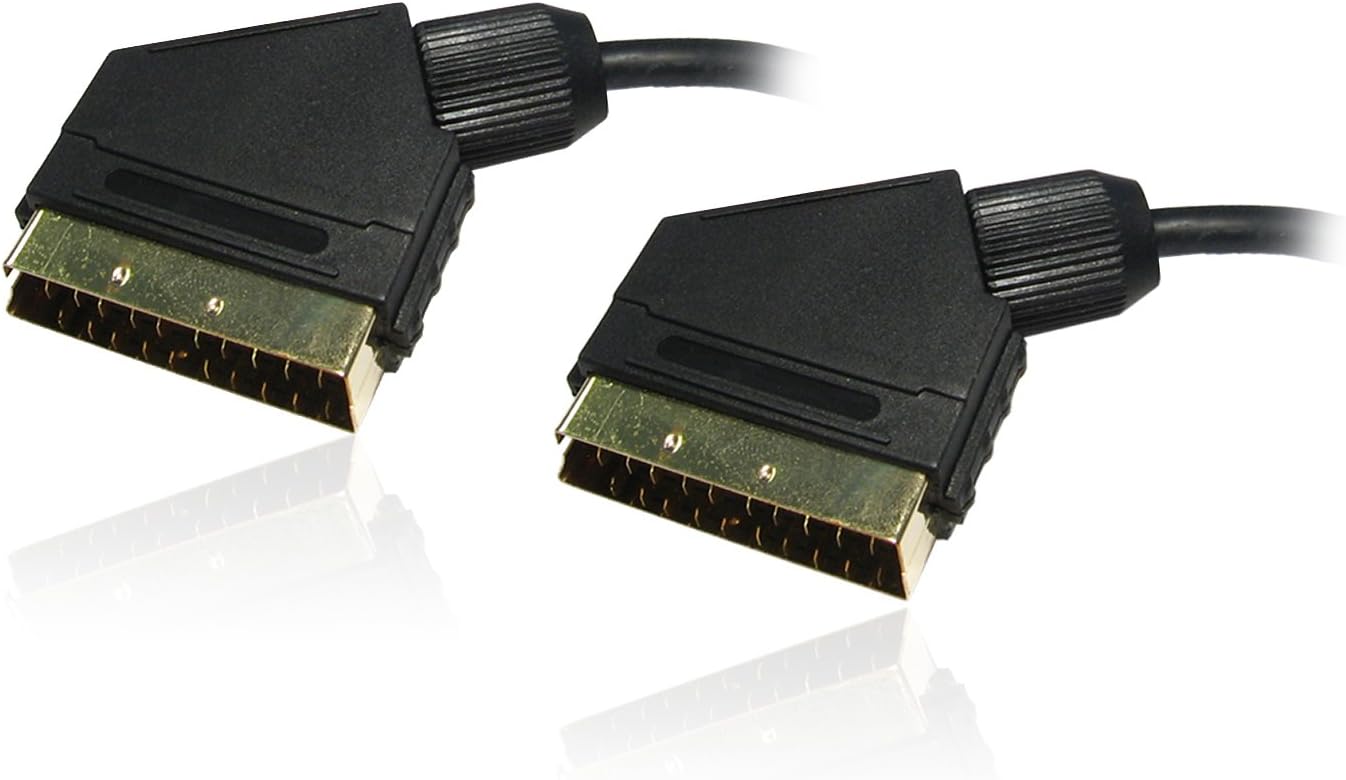 CDL Micro 2SS-02 2 m SCART to SCART Cable/Lead/Wire – Black – BigaMart