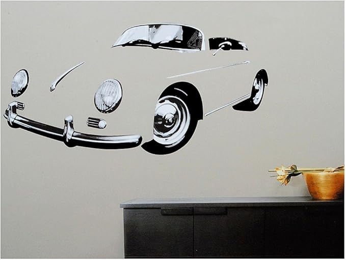 alles-meine.de GmbH 15 TLG. Set XL Wandtattoo Auto Retro Sportwagen ...