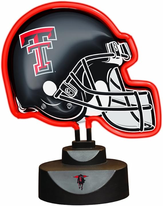 Amazon.com : NCAA Texas Tech Neon Helmet : Football Helmets : Sports ...