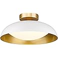 kudos Flush Mount Light Fixture, 16-inch LED Ceiling Light Fixture ...