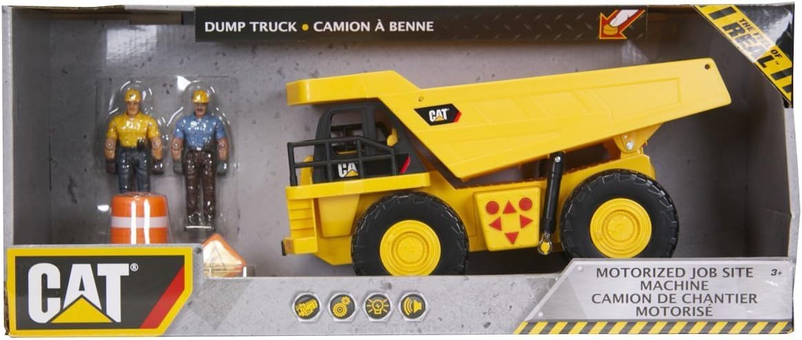 CAT Dump Truck - Motorized Job Site Machine: Amazon.co.uk: Toys & Games