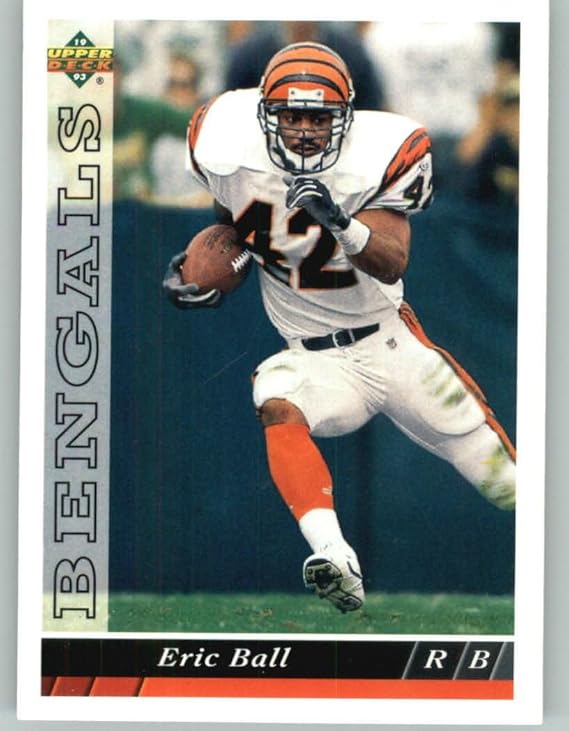 1993 Upper Deck #93 Eric Ball - Cincinnati Bengals (Football Cards) at ...