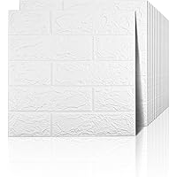 Arthome Brick Wall Panels 10 Pack Covers 58 Sq.Feet,Peel and Stick 3D ...