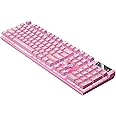 Amazon.com: Wired Floating Gaming Keyboard Light Up USB Keyboard ...