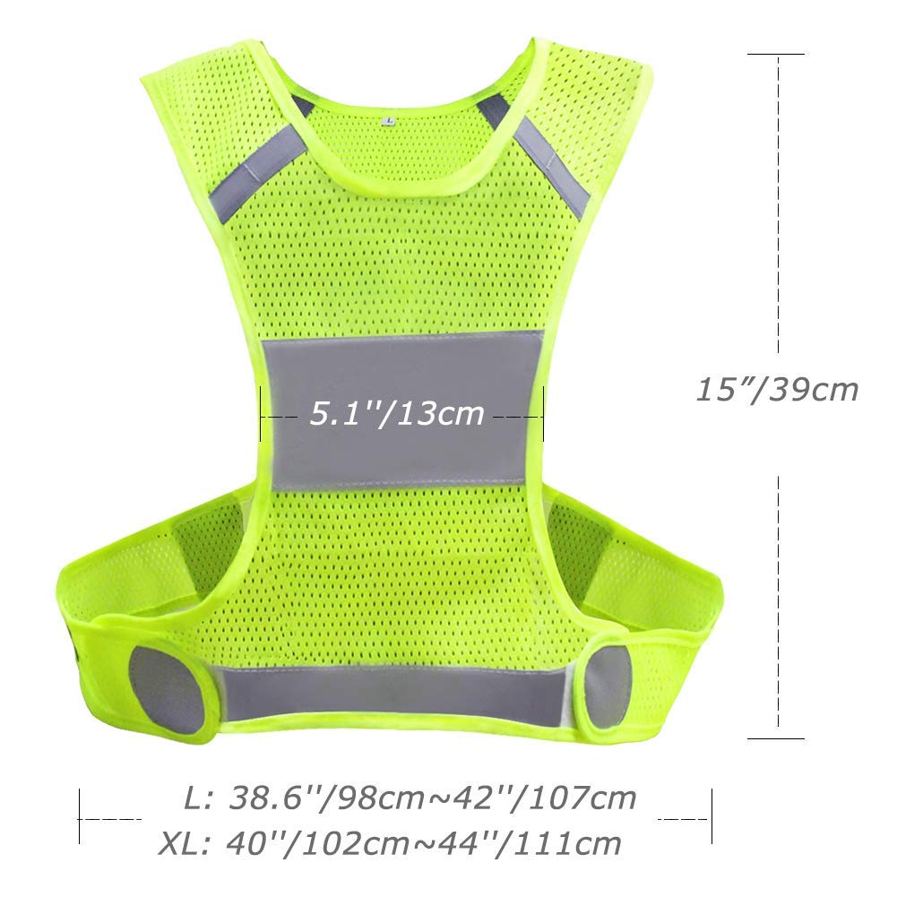 Hi Vis Vest Reflective Running Vest High Visibility Vest Safety Jackets ...