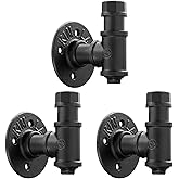 PIPE DECOR Robe and Towel Single Hook Kit Heavy Duty DIY Style, Rustic ...