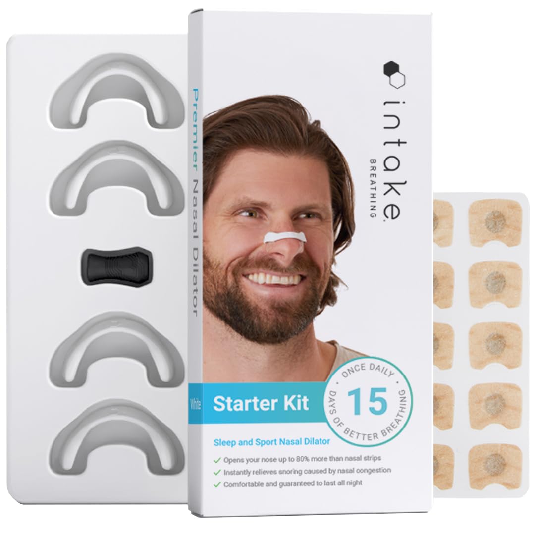 Mua Intake Breathing Nasal Strip Starter Kit (15 Count, White) - Boost ...