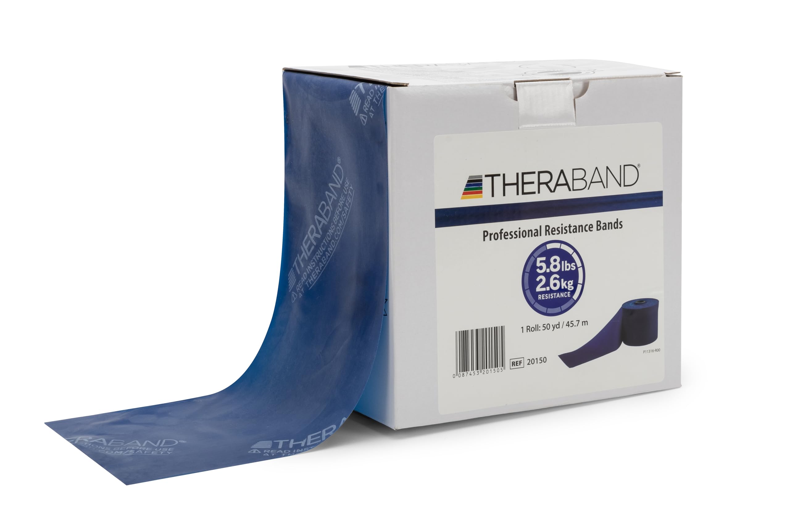 THERABAND Resistance Bands, 50 Yard Roll Professional Latex Elastic ...