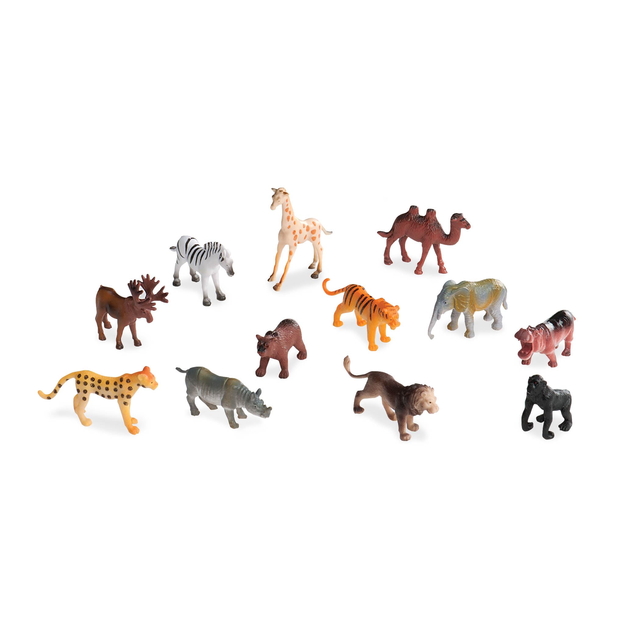 Mua Terra 60-Piece Animal Figures Collection Wild Animals Toy Set ...