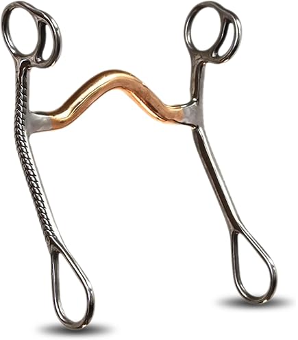 Cavalon Low Port Loose Shank Cavalon Western Silver Dotted S Shank Low ...
