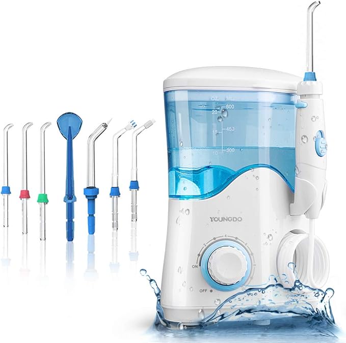 YOUNGDO Hydropulseur Jet Dentaire 600ML,Irrigateur Oral Professionnel ...