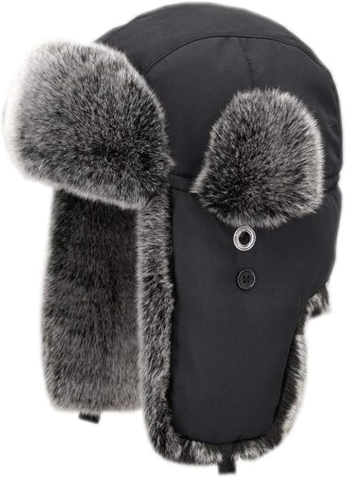 Chapeau Chapkas Hiver - Chapka Chaud Doux Épaissir Peluche Laine ...