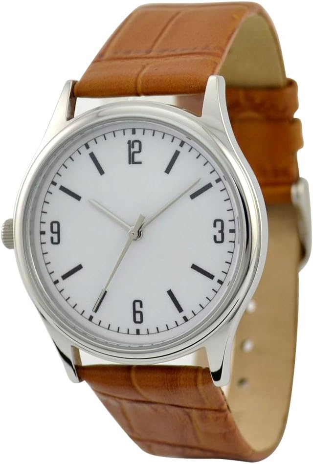 Reloj de Mano Izquierda Blanco Unisex: Amazon.es: Amazon.es