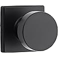 Weiser Cambie Matte Black Door Knob, Interior Door Handles/Passage Knobs for Hall and Closet ...