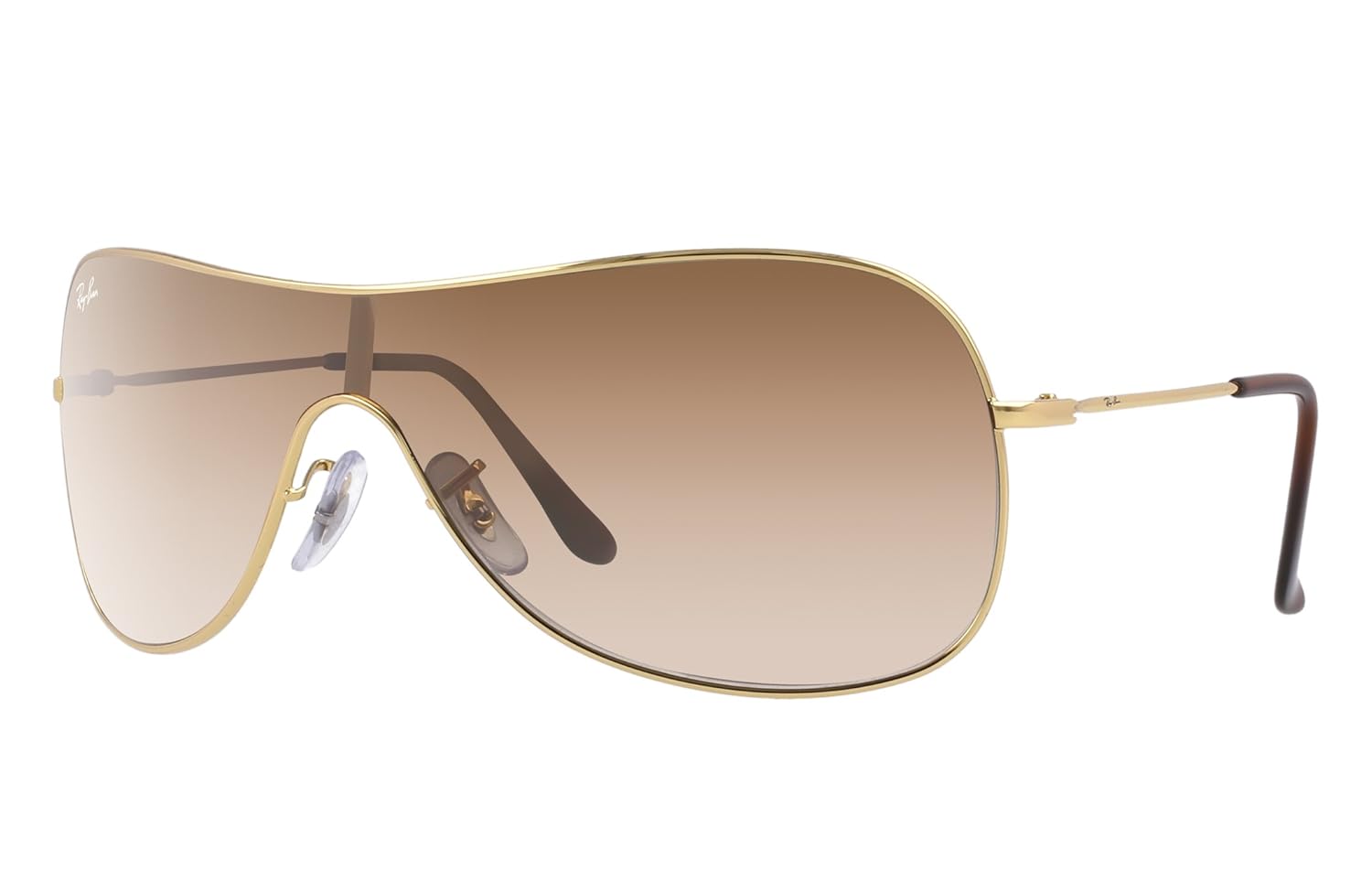 Ray-Ban RB3211 Sunglasses 132 mm (132mm, Gold Metal Frame/Brown ...