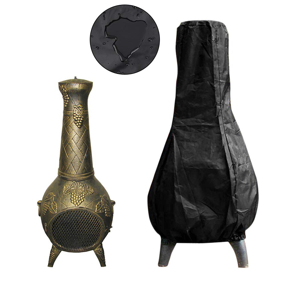 Miulinechiminea Cover Outdoor Patio Heater Cover Uv Waterproof ...