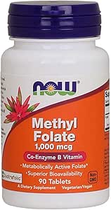 NOW Supplements, Methyl Folate, 1000 mcg, 90 Tablets: Amazon.com.au ...