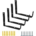 Amazon.com: 4-Pack Adjustable Planter Box Bracket,Flower Window Box ...