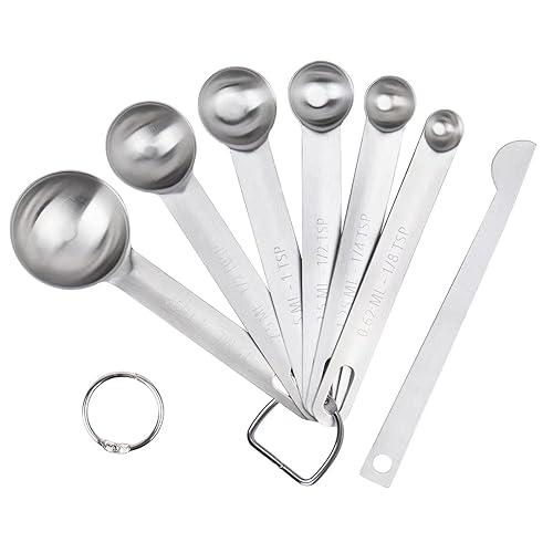 Upgrade Stainless Steel Measuring Spoons Set, Small Tablespoon ...