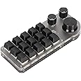 Amazon.com: One Handed Programmable Mechanical Keyboard, 3 Knobs 15 ...