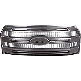 Amazon.com: HECASA Front Chrome Grille Compatible with 2015-2017 Ford F ...